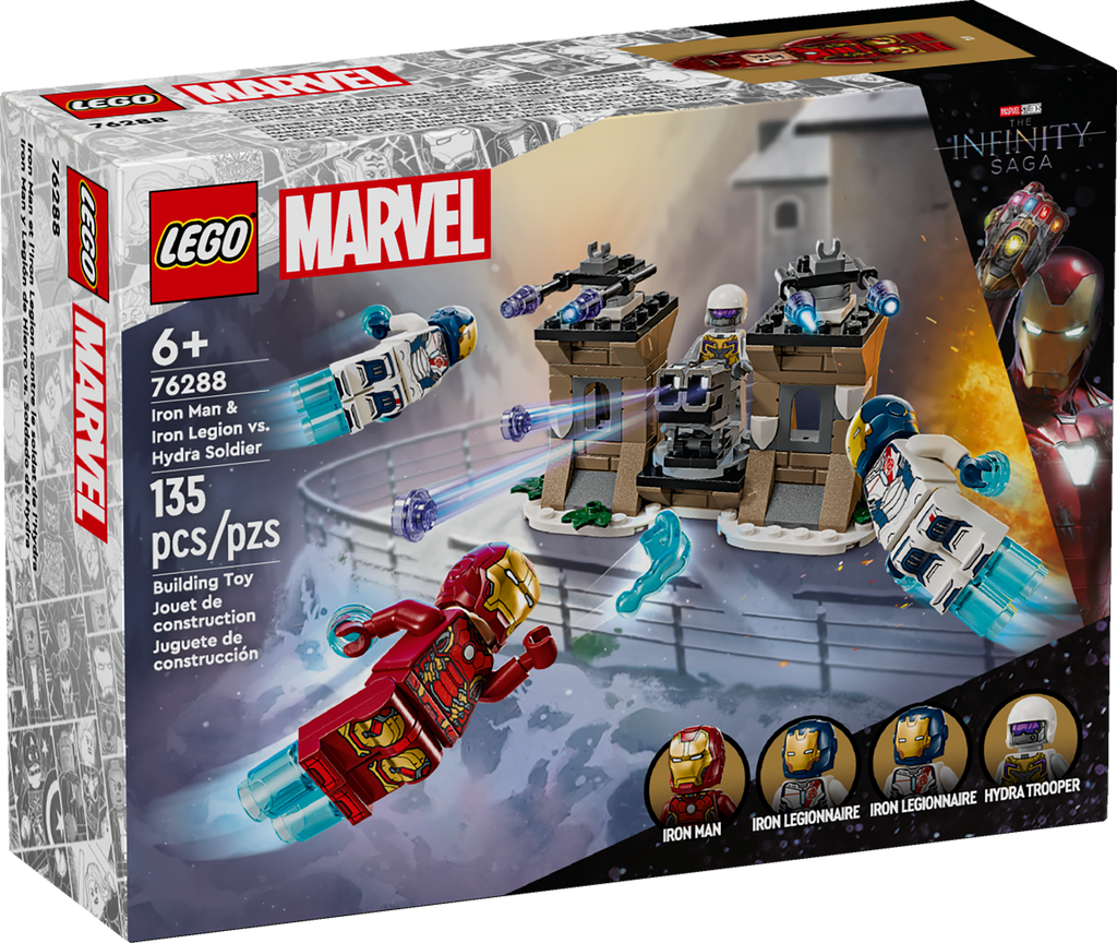 76288 LEGO Marvel: Iron Man & Iron Legion vs. Hydra Soldier – Bricks ...