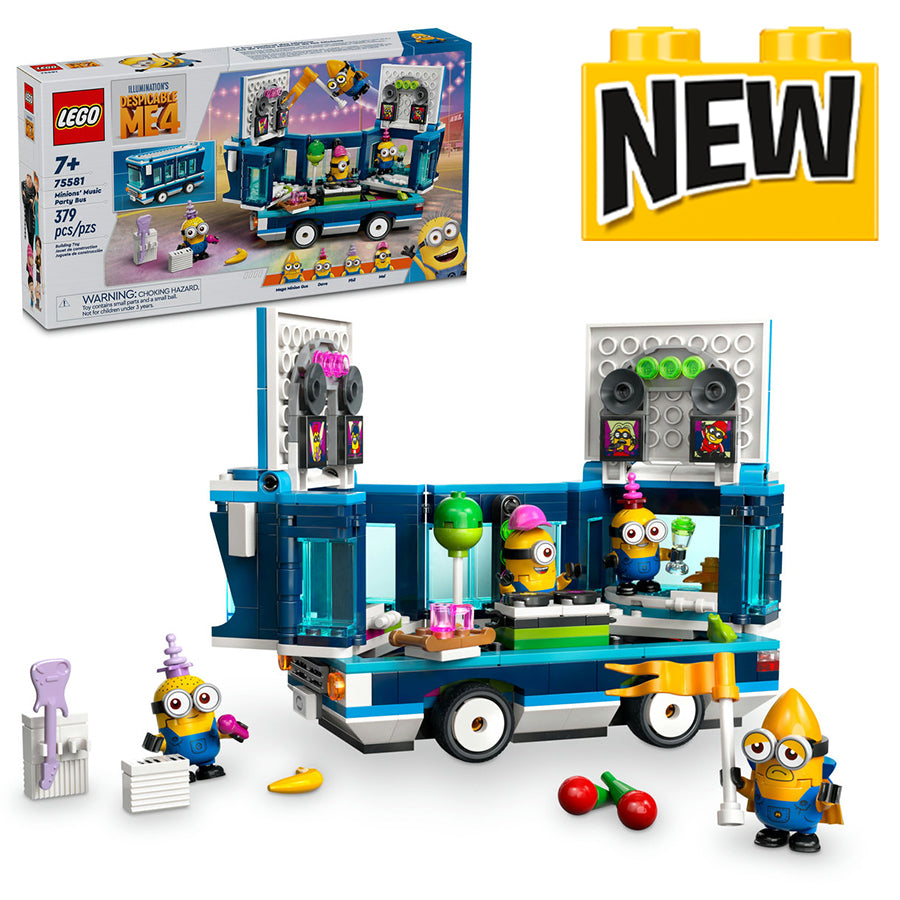 75581 Minions Music Party Bus – Bricks and Minifigs Ontario