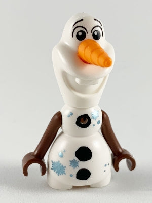 DP074 Olaf - Mini Doll Body, Metallic Light Blue Snowflakes – Bricks ...