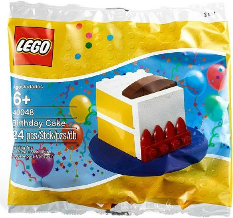 40048 Birthday Cake {Blue Base Version} polybag – Bricks and Minifigs ...