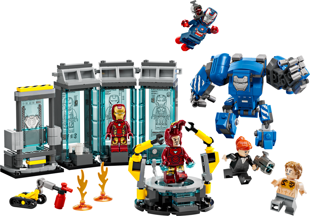 76315 Iron Man's Laboratory: Hall of Armor – Bricks and Minifigs Ontario