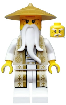 NJO168 Wu Sensei (Gold and Tan Robe) – Bricks and Minifigs Ontario