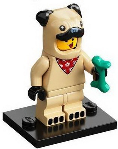 col21-5 Pug Costume Guy, Series 21 – Bricks and Minifigs Ontario