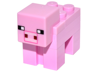 Minepig01 Minecraft Pig - Brick Built – Bricks and Minifigs Ontario