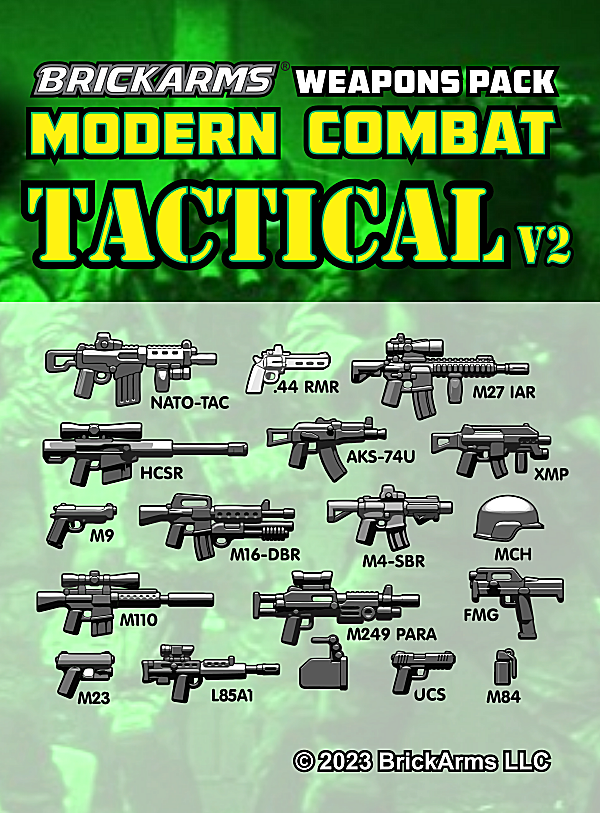 Brickarms Modern Combat Pack - Tactical Pack v2 – Bricks and Minifigs ...