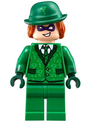 SH334 The Riddler - Suit and Tie, Hat with Hair – Bricks and Minifigs ...