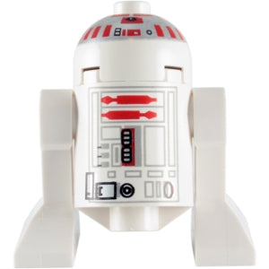 SW0029 Astromech Droid, R5-D4, Short Red Stripes on Dome – Bricks and ...