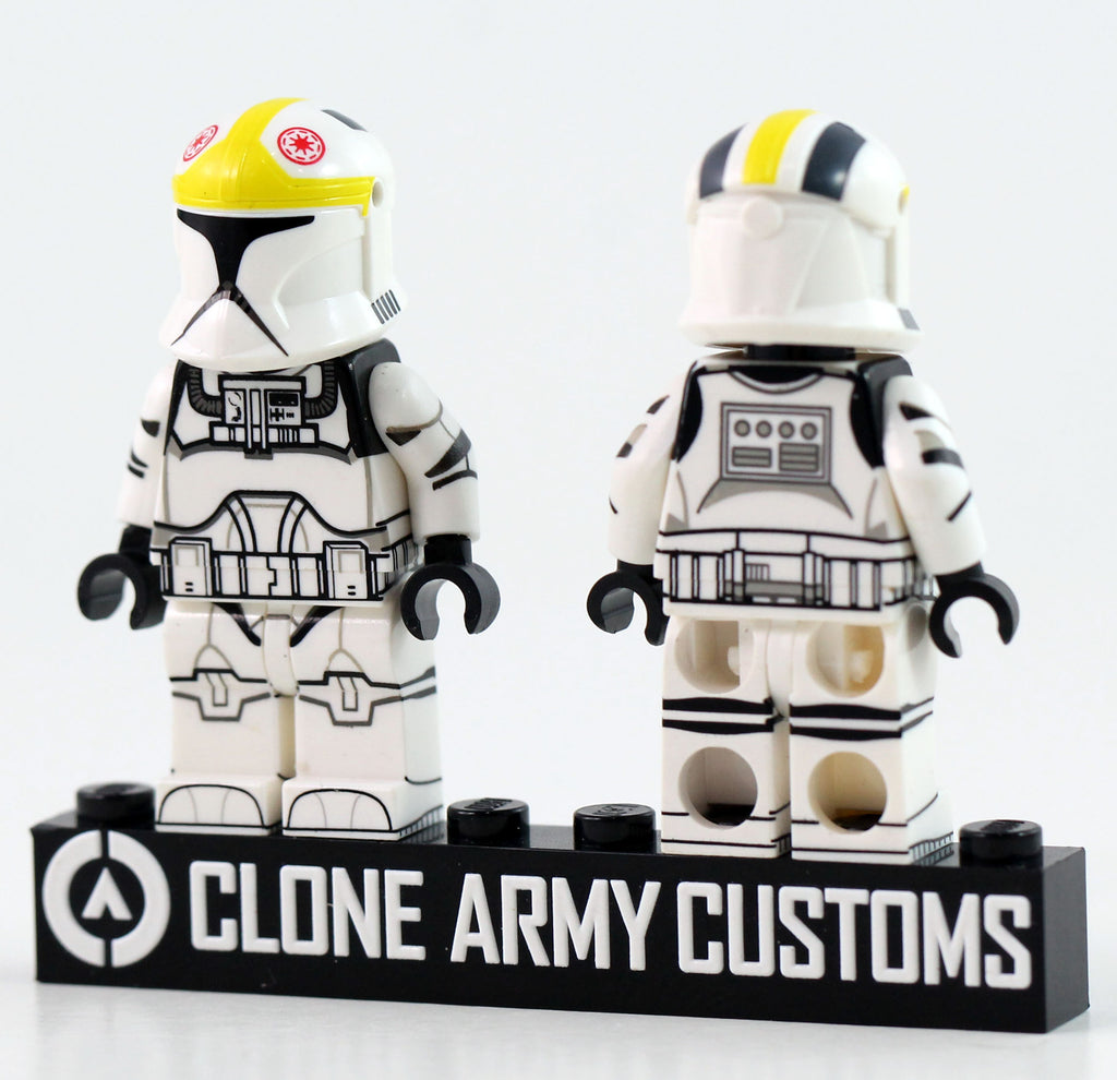 Clone Army Customs Phase 1 Clone Pilot Yellow – Bricks and Minifigs Ontario