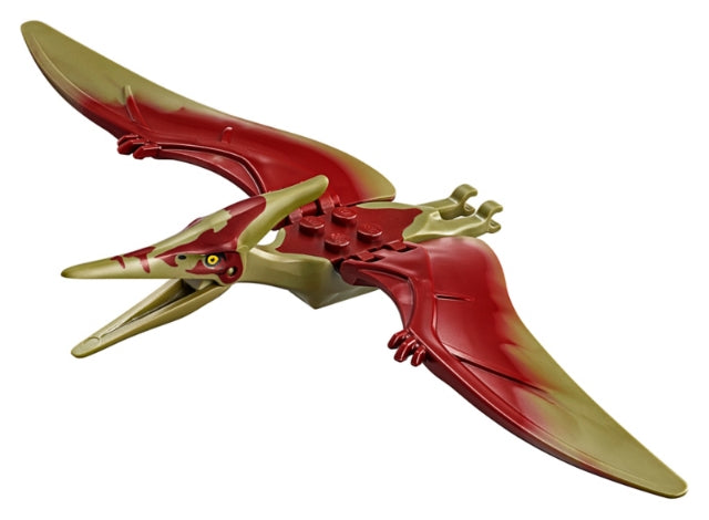 PTERA05 Dinosaur Pteranodon Dark Red Back – Bricks and Minifigs Ontario