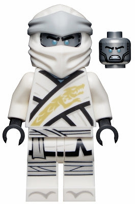 NJO713 Zane - Legacy, Flat Silver Head – Bricks and Minifigs Ontario