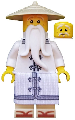 NJO315 Sensei Wu - The LEGO Ninjago Movie, White Robe, Zori Sandals ...