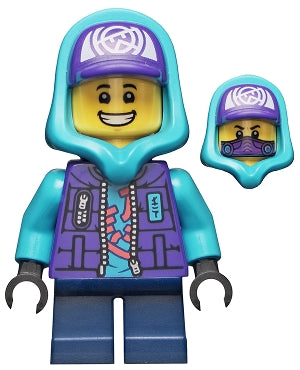 NJO780 Lil' Nelson - Medium Azure Hood – Bricks and Minifigs Ontario